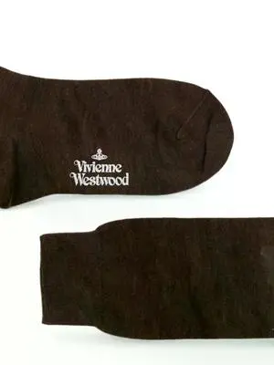 Vivienne Westwood Embroidered Socks Hosiery For Women