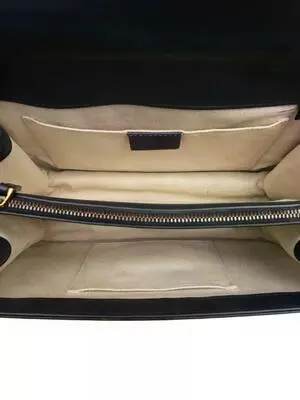 Gucci 2016-2026 Medium Leather Bamboo Dionysus Web Satchel