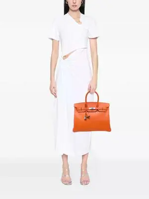Hermès 2013 Epsom Birkin Retourne 35 Handbag - Orange