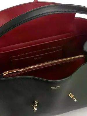 FERRAGAMO Hug Soft Bicolor Shoulder Bag M