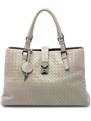 Bottega Veneta 2012-2026 Medium Nappa Intrecciato Roma Tote Bag - Brown