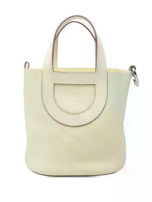 Hermès 2024 Clemence And Swift In The Loop 18 Handbag - Yellow