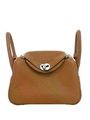 Hermès 2020 Mini Clemence Lindy 20 Satchel - Brown