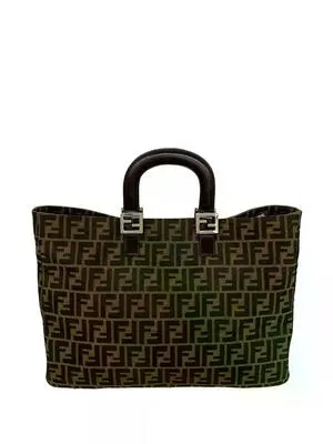 Fendi Zucca Canvas Twins Tote Bag