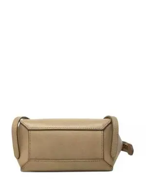 Celine 2020 Pico Grained Calfskin Belt Bag Satchel - Neutrals
