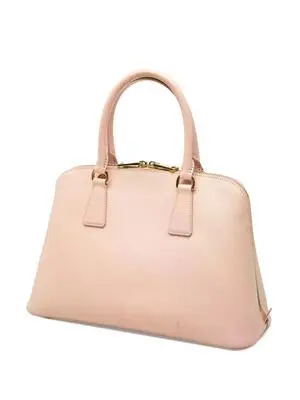 Prada 2013-2026 Medium Saffiano Lux Promenade Satchel - Pink
