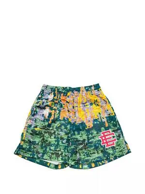 ERIC EMANUEL Abstract-pattern Shorts - Green