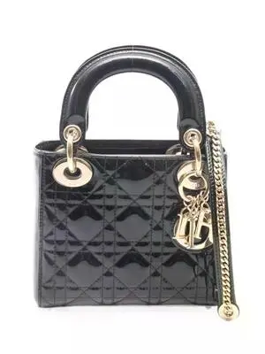 Dior 2010s Cannage Lady Mini Satchel - Black