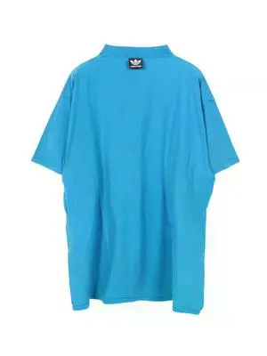 Balenciaga 2010s Logo-embroidered T-shirt - Blue