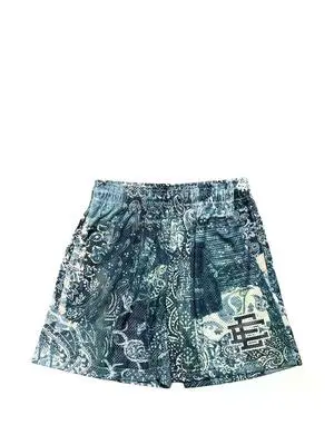 ERIC EMANUEL Paisley-print Shorts - Blue