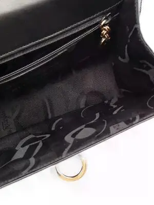 FERRAGAMO 2010s Gancini Leather Shoulder Bag - Black