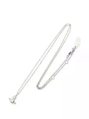 VIVIENNE WESTWOOD Tone Rhinestone Orb Pendant Necklace - Silver