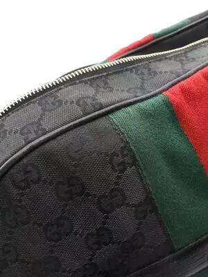 Gucci Horsebit Gg Canvas Handbag