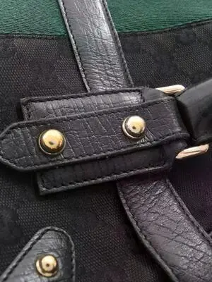 Gucci Horsebit Gg Canvas Handbag