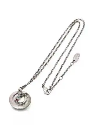 VIVIENNE WESTWOOD Tiny Orb Rhinestone Necklace - Silver