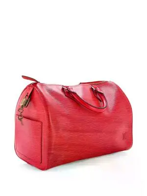 LOUIS VUITTON Epi Leather Speedy Satchel - Red