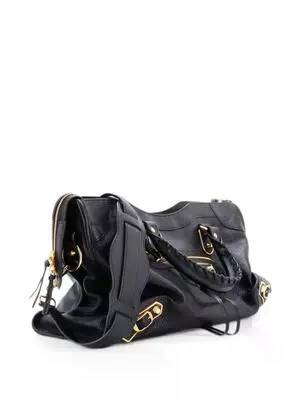 Balenciaga City Classic Metallic Edge Leather Medium Satchel