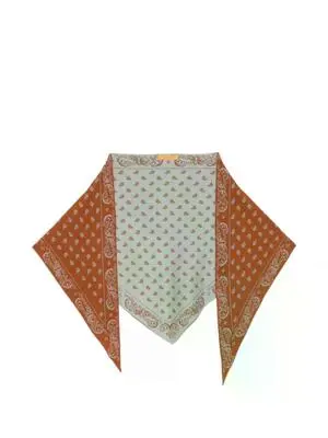 Guest In Residence Paisley-print Knitted Scarf