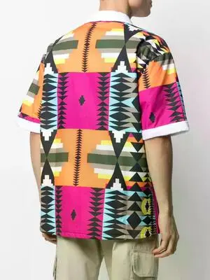 COUNTY OF MILAN Geometric-print Short-sleeve Shirt