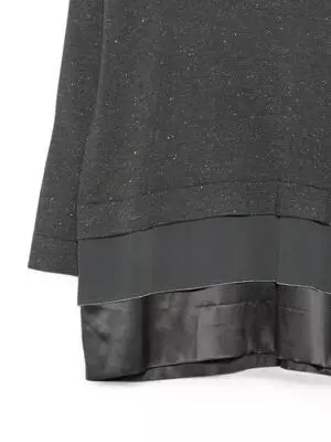 Peserico Layered Sequin-embellished Sweatshirt