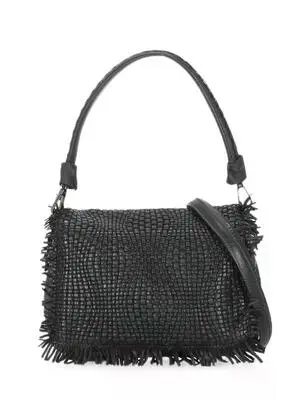 REPTILE'S HOUSE Anfora Braided Shoulder Bag - Black