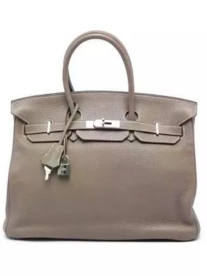 Hermès 2008 Clemence Birkin Retourne 35 Handbag - Brown