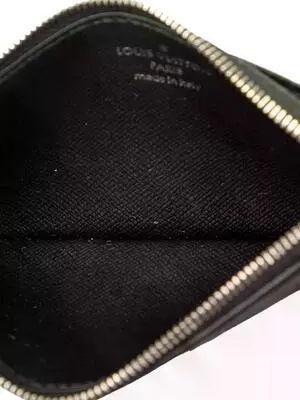 LOUIS VUITTON 2021-2026 Monogram Eclipse Taigarama Card Holder Coin Pouch