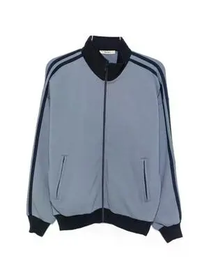 6397 Side-stripe Zip-fastening Sweatshirt - Blue