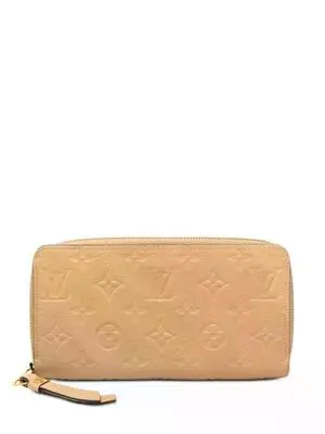 LOUIS VUITTON 2015 Monogram Empreinte Zippy Wallet Long Wallets - Neutrals