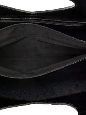 Saint Laurent 20th Century Croc Embossed Patent Handbag