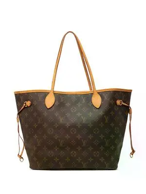 LOUIS VUITTON 2009 Monogram Neverfull Mm Tote Bag - Brown