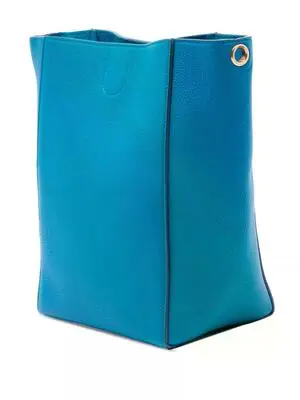 Celine Small Soft Grained Calfskin Seau Sangle Bucket Bag - Blue