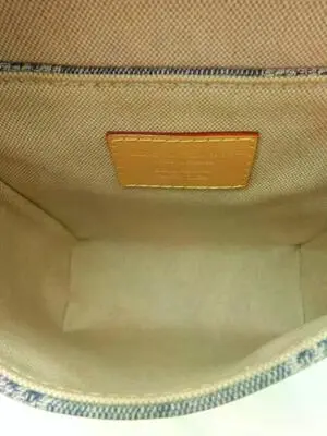LOUIS VUITTON Damier Denim 3d Nano Steamer Satchel