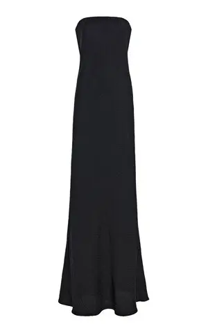 THE ROW Korisco Silk Cloqué Strapless Maxi Dress
