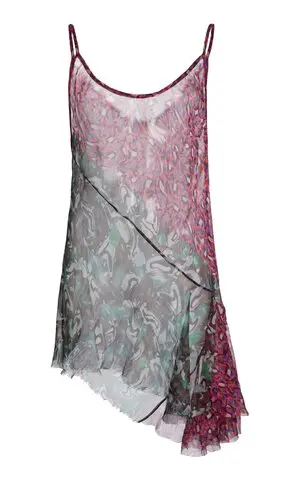 Dries Van Noten Crisanna Silk Asymmetric Camisole - Fuchsia