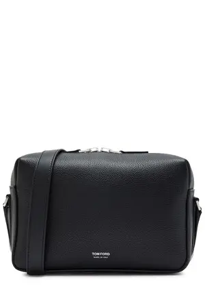 TOM FORD Grained Leather Camera Bag - Black