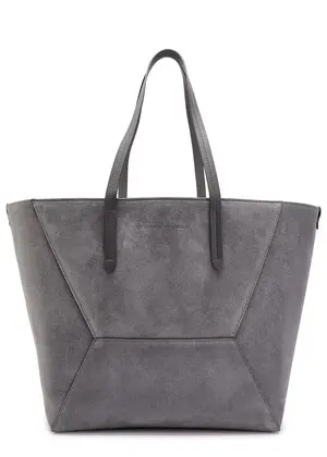 Brunello Cucinelli Bead Medium Suede Tote
