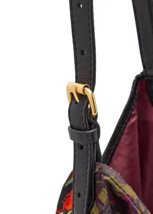 Dries Van Noten Scarf Large Leather And Satin Tote