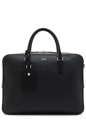 TOM FORD Elliot Grained Leather Briefcase - Black