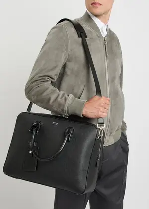 TOM FORD Elliot Grained Leather Briefcase