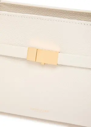 DEMELLIER The New York Grained Leather Shoulder Bag - White