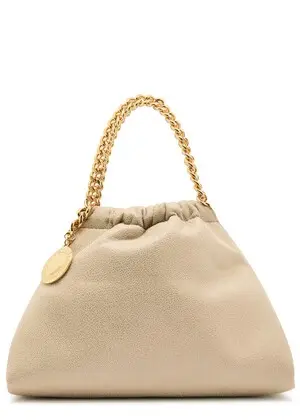 Stella McCartney Falabella Mini Drawstring Faux Suede Top Handle Bag