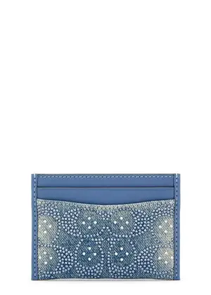 COACH Embellished And Leather Card Holder