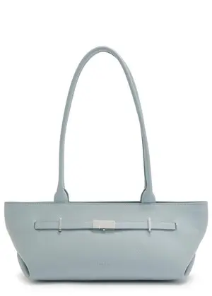DEMELLIER The New York Grained Leather Shoulder Bag - Blue