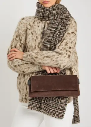 Brunello Cucinelli Suede Top Handle Bag