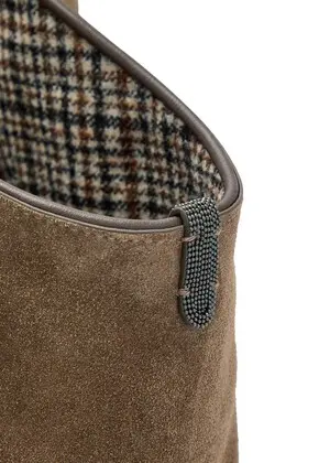 Brunello Cucinelli Reversible Suede Tote