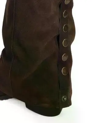 METISSE Button-embellished Pointed-toe Boots