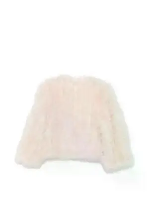 LISKA Marabou-feather Jacket