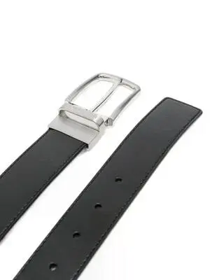 Emporio Armani Logo-engraved Leather Belt