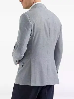 Brunello Cucinelli Cashmere And Silk Houndstooth Flannel Deconstructed Cavallo Blazer
